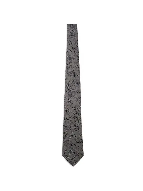 Etro Paisley-pattern Silk Neck Tie - Neutrals