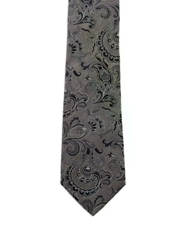 Etro Paisley-pattern Silk Neck Tie - Neutrals