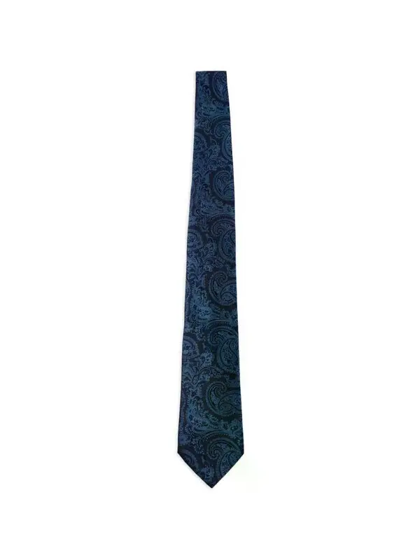 Etro Paisley-pattern Neck Tie - Blue