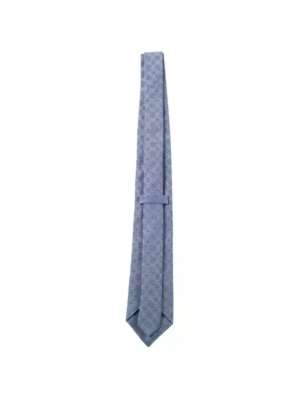 Etro Patterned Neck Tie - Blue