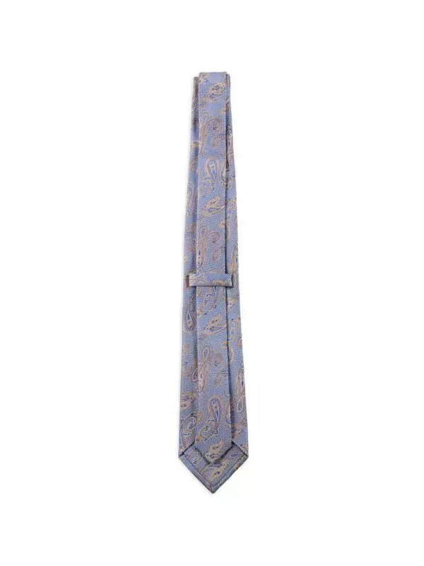 Etro Paisley-pattern Silk Neck Tie - Blue