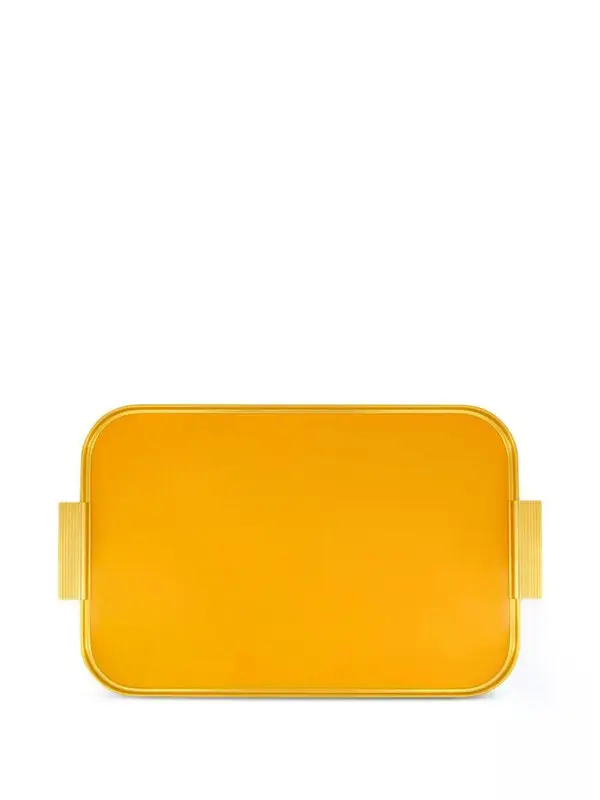 KAYMET Ribbed Handles Tray - Orange