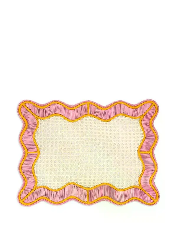CORO CORA Wavy Rectangular Placemat - Pink