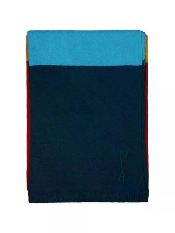PAULA Striped Throw - Blue
