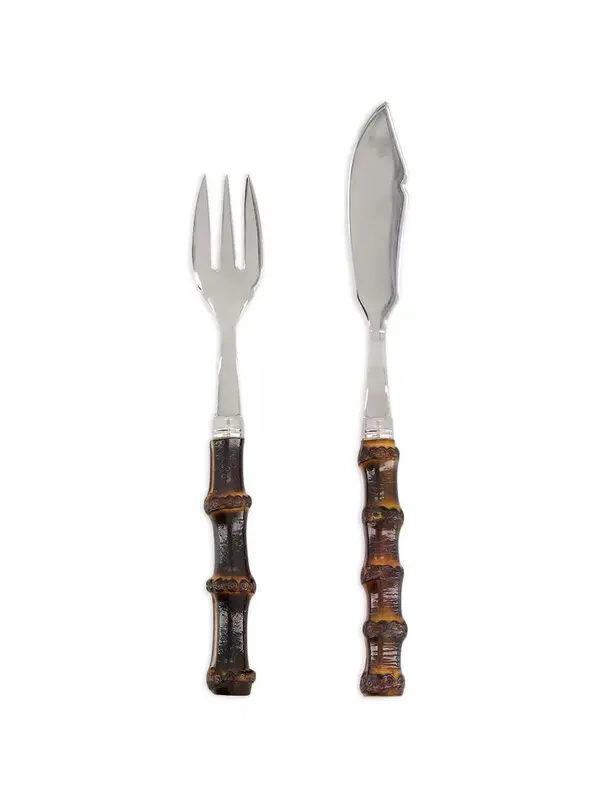 SABRE JEWELRY Bamboo Fish Set - Brown