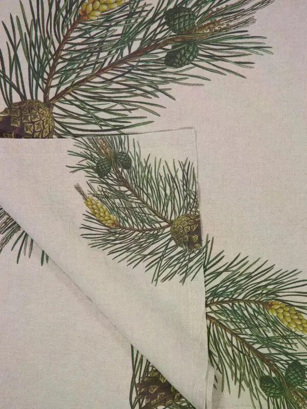 LINORICCI Pine-print Tablecloth