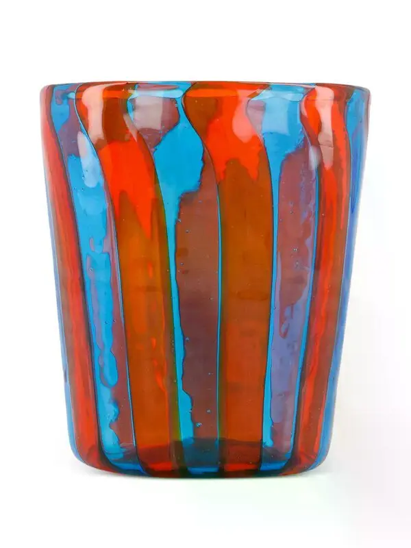 PAULA Transparent Glass Vase - Blue