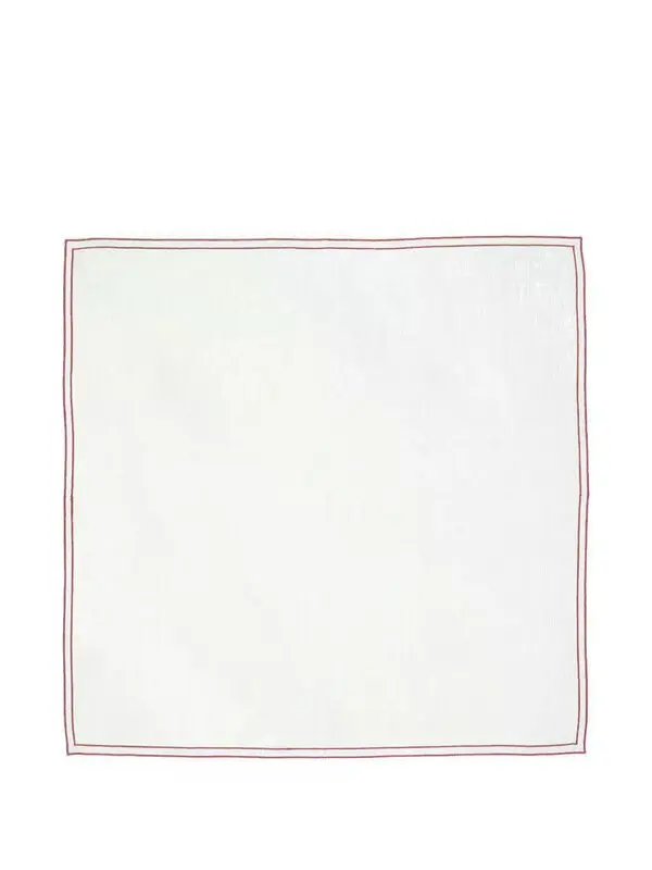 LA GALLINA MATTA Linen Napkin - White