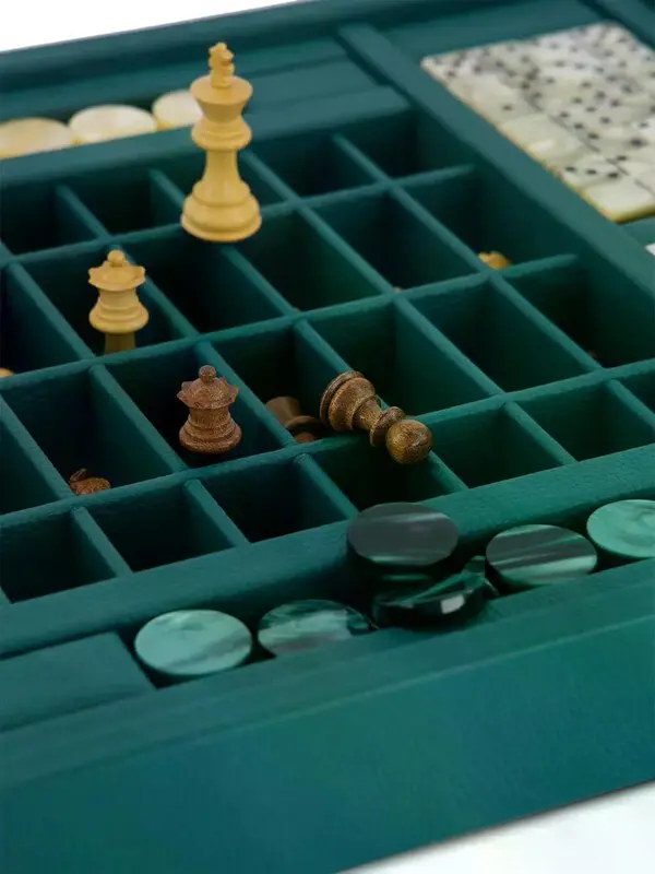 HECTOR SAXE Multi-game Leather Box