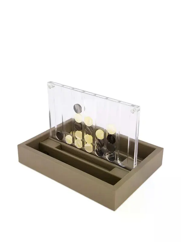HECTOR SAXE Connect 4 Leather Game - Brown