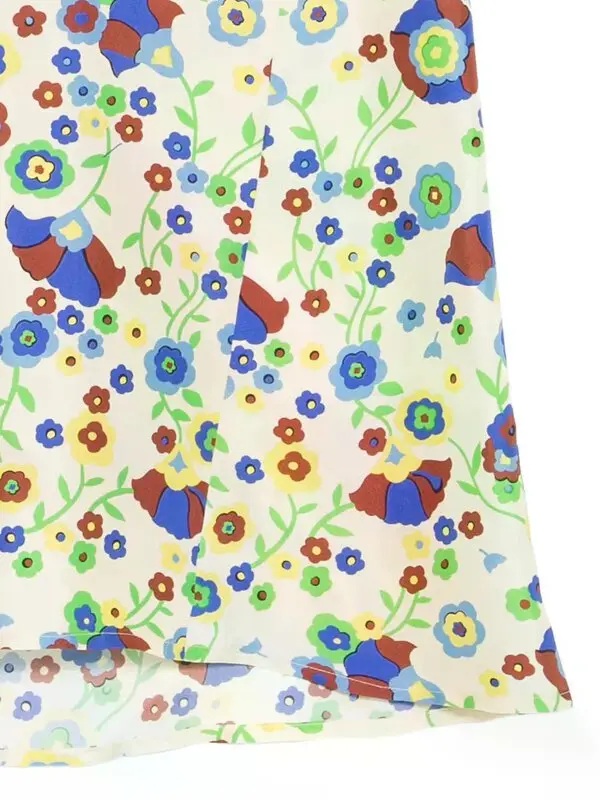 ODEEH Floral Sleeveless Blouse