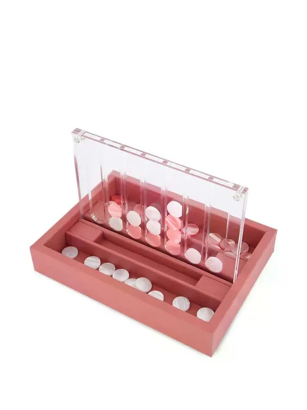 HECTOR SAXE Connect 4 Leather Game - Pink