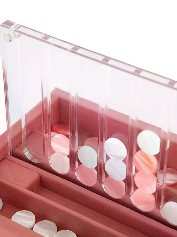 HECTOR SAXE Connect 4 Leather Game - Pink