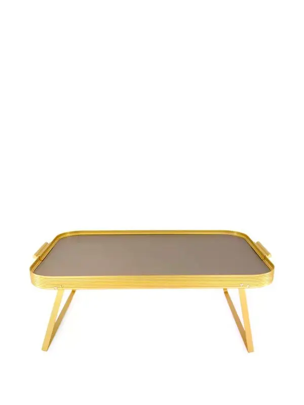 KAYMET Diamond Mocha Lap Tray - Gold