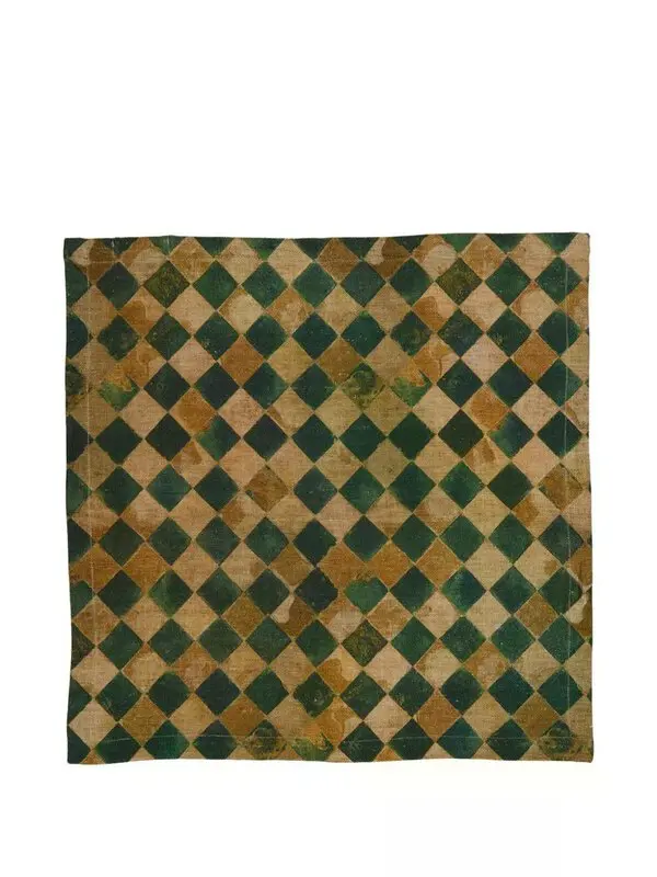 THE HOUSE OF LYRIA Gelasio Diamond-pattern Napkin - Neutrals