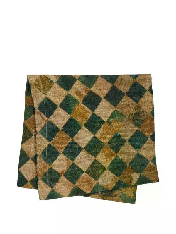 THE HOUSE OF LYRIA Gelasio Diamond-pattern Napkin