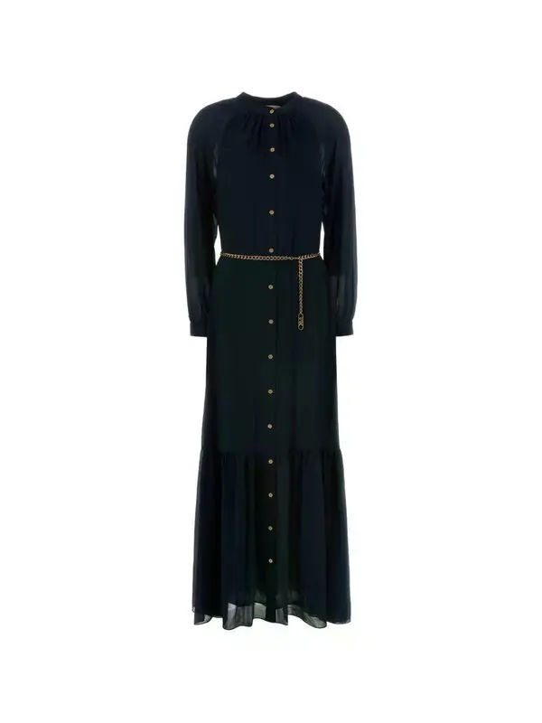 Michael Kors Georgette Belted Maxi Dress