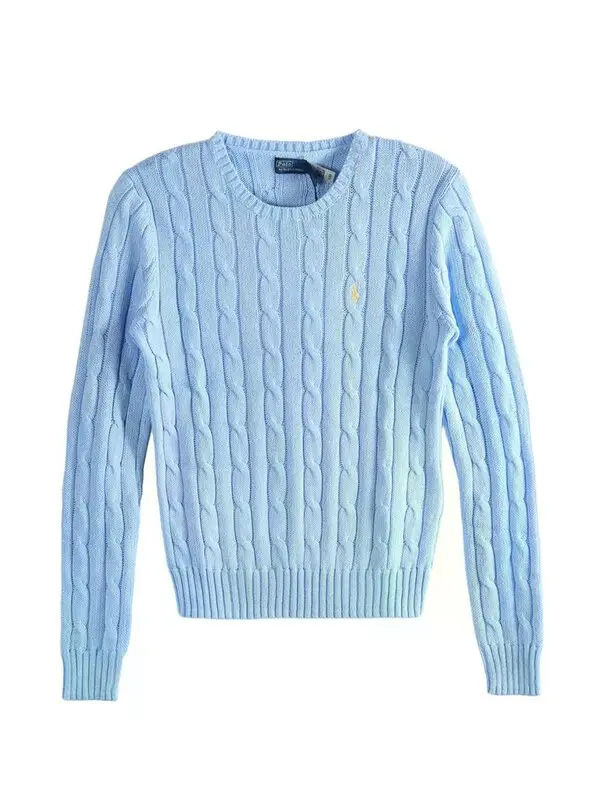 Polo Ralph Lauren Cable-knit Round-neck Sweater - Blue