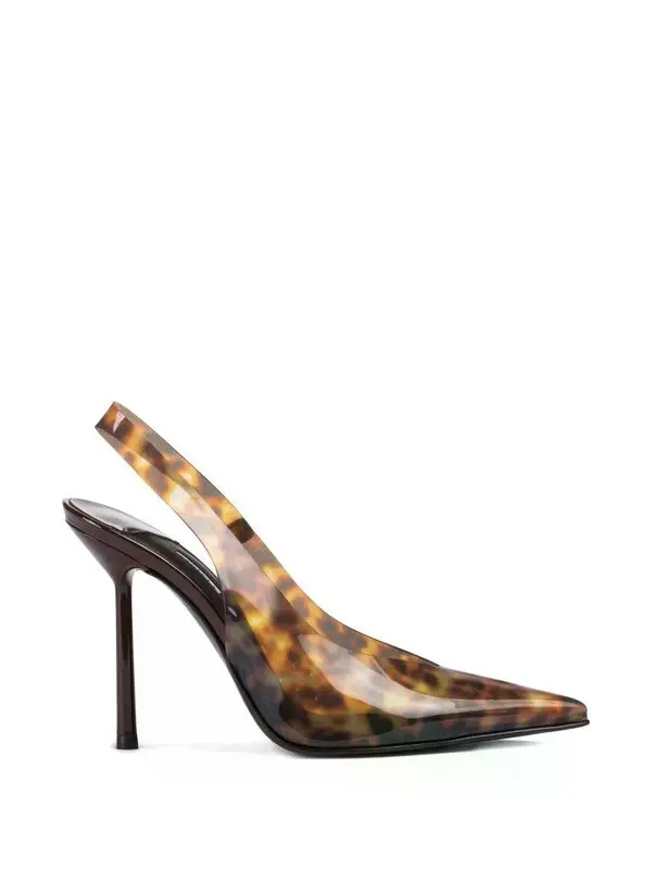 LE SILLA 100mm Clivage Slingback Pumps - Brown