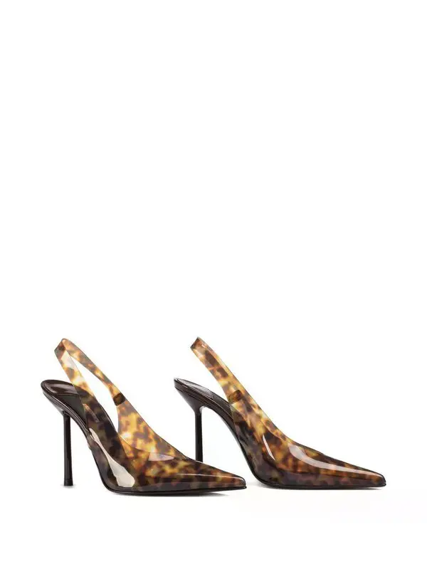 LE SILLA 100mm Clivage Slingback Pumps - Brown