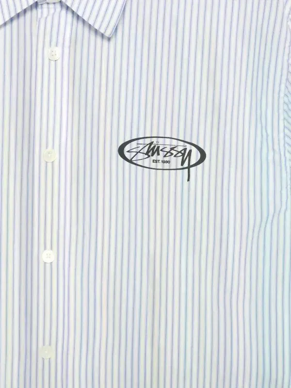 StÜssy Striped Shirt - White