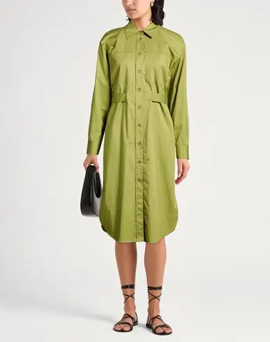 Peserico Cotton Elastane Midi Shirt Dress