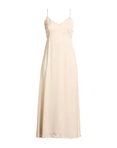 Peserico Viscose Midi Slip Dress - Beige