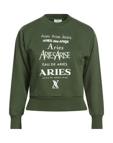 Aries Cotton Fleece Sweatshirt With Logo