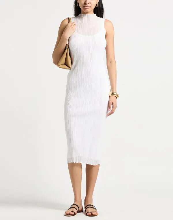 Peserico Knitted Metallic Midi Dress