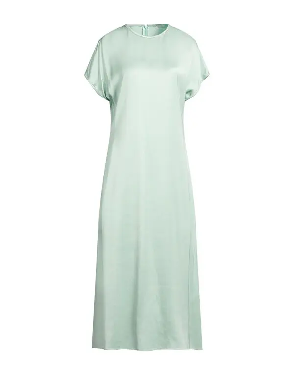 Peserico Maxi Dress In Light Viscose - Green