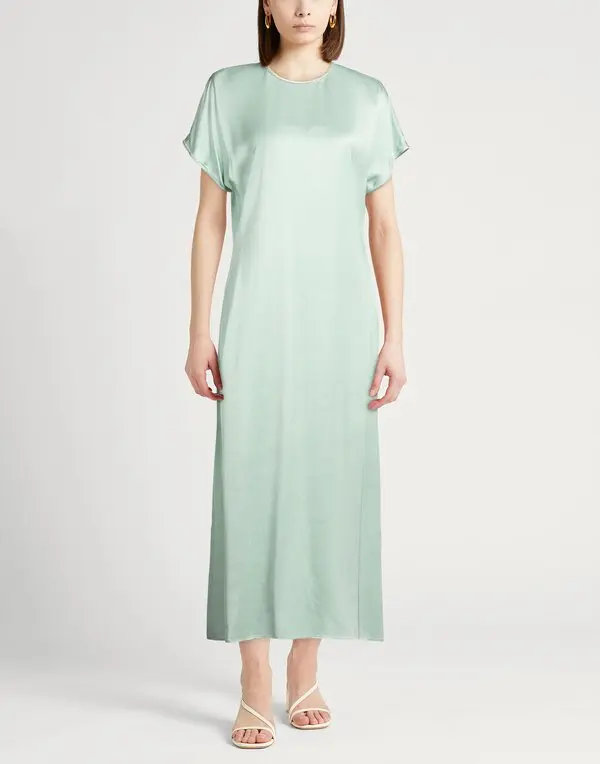 Peserico Maxi Dress In Light Viscose - Green
