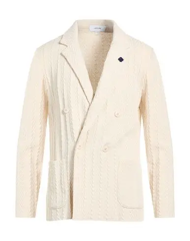 LARDINI Blazer Cream Size Cotton - White
