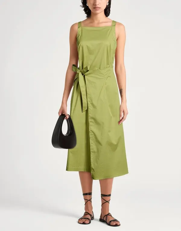 Peserico Pescerico Midi Wrap Dress In Cotton Elastane