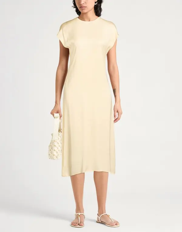 Peserico Midi Dress Pastel Viscose - Yellow