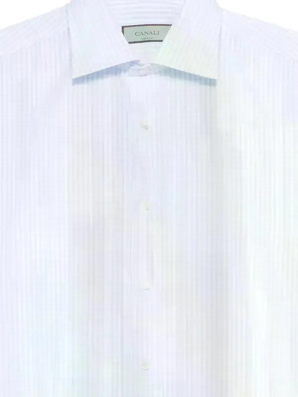 Canali Checked Shirt - White