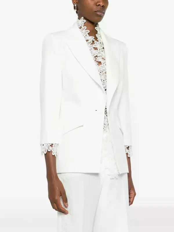 BABYLONE PARIS Lace-trim Blazer