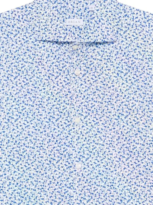 ORIAN Patterned Shirt - Blue