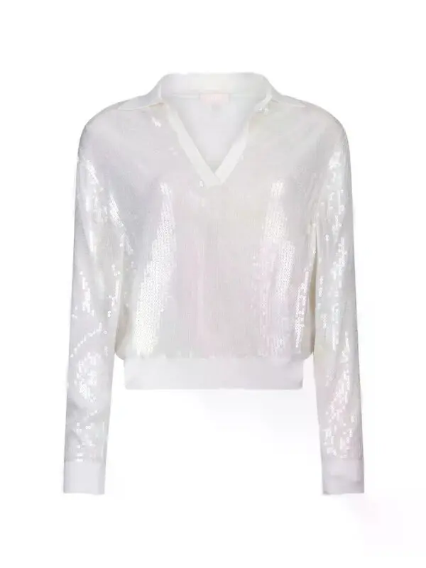 Liu Jo Sequin-embellished Top - White