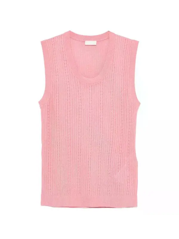 Liu Jo Ribbed Knit Top