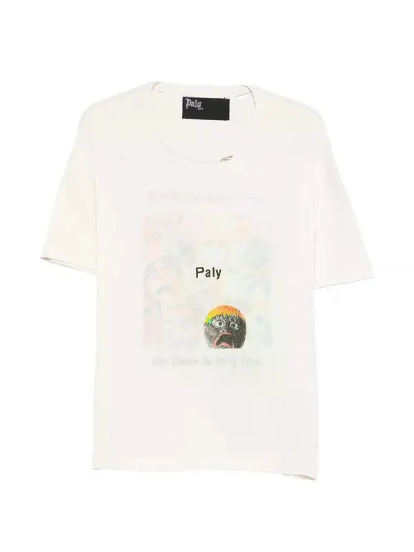 PALY HOLLYWOOD Graphic Print T-shirt - Neutrals