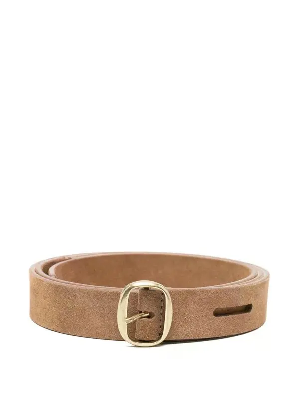 Barbara Bui Oval Buckle Belt - Brown