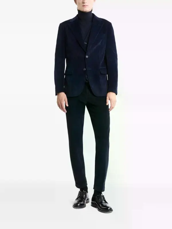 FAY Stretch-cotton Cropped Trousers