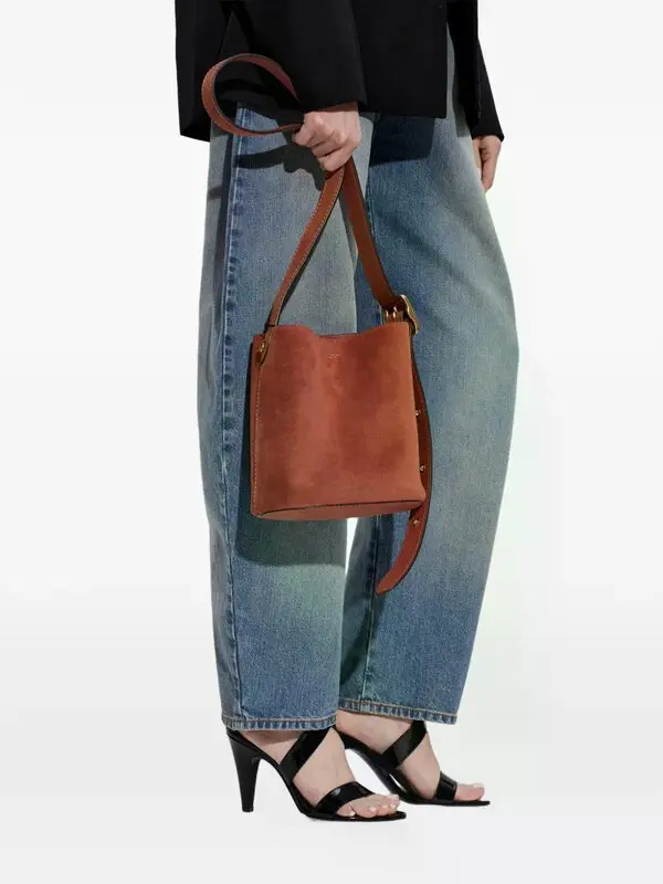 COACH Bleecker Leather Bucket Bag - Brown