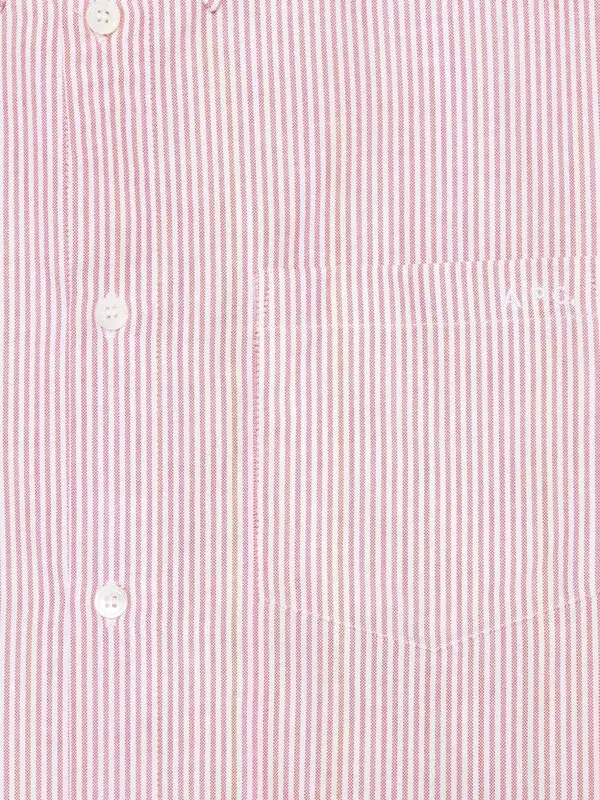 A.p.c. Striped Pocket Shirt - Red