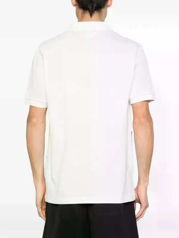 Comme Des Garçons Striped Logo-embroidered Polo Shirt