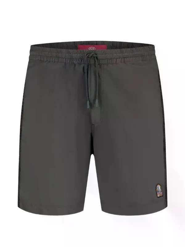 PARAJUMPERS Logo Patch Swim Shorts - Grey