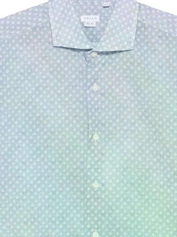 ORIAN Floral-print Shirt - Blue