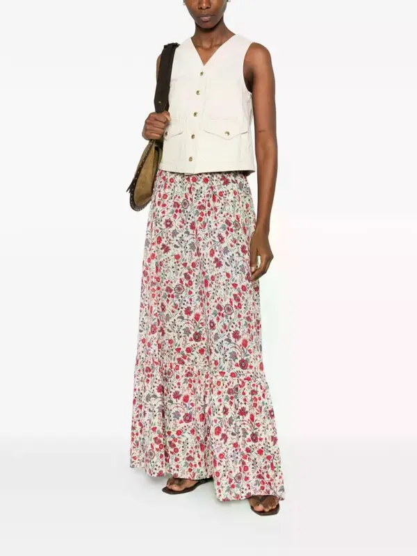 Antik Batik Annie Floral Maxi Skirt