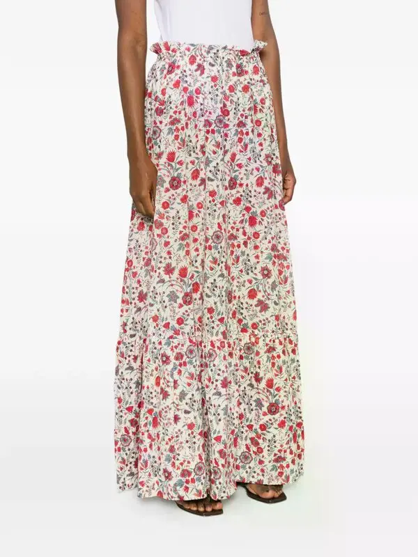 Antik Batik Annie Floral Maxi Skirt