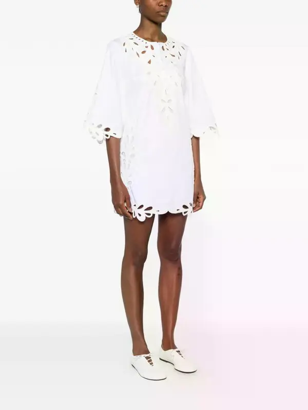 Antik Batik Deva Cut-out Mini Dress - White